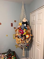 Amazon.com: Stuffed Animal Storage Net or Hammock, Single Hook Display ...