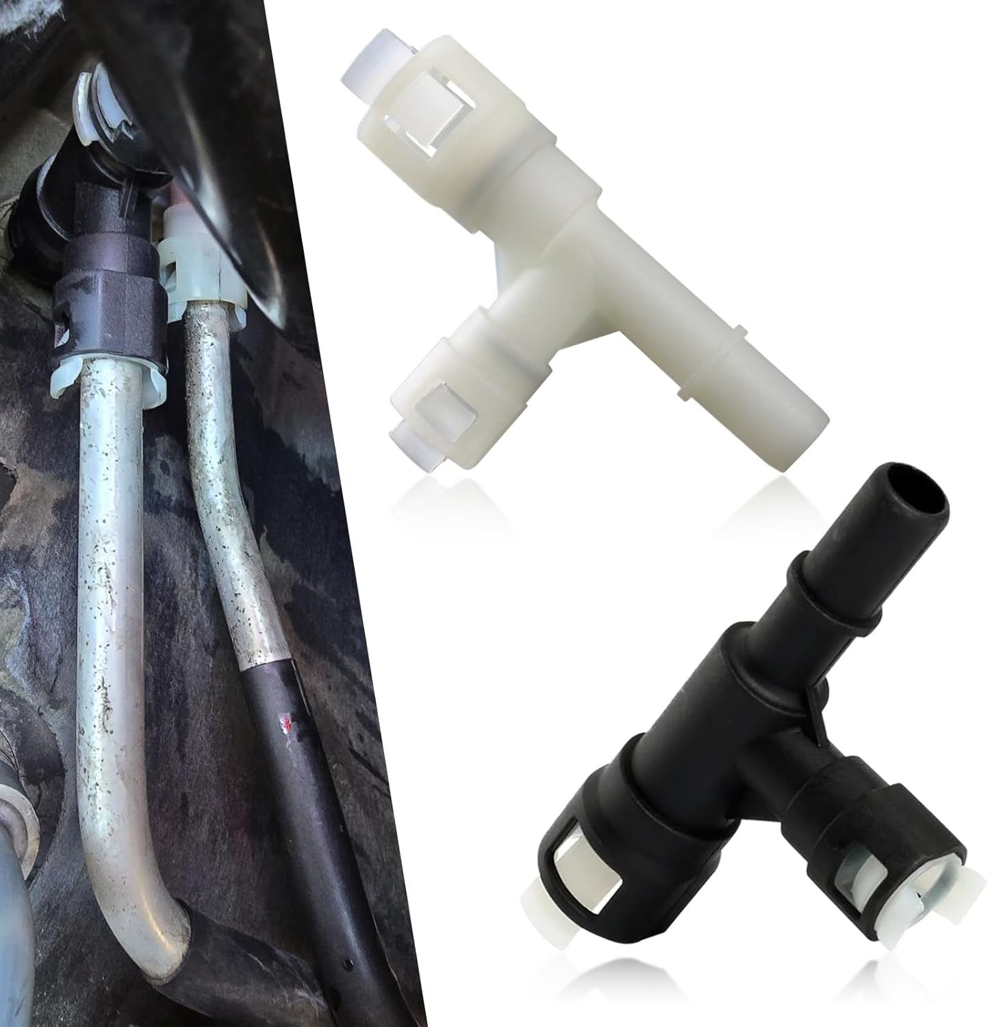 Amazon.com: lekudo 2 PCS Car Heater Inlet Hose Connector, Three-way ...