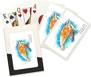 Amazon.com: Lantern Press Turtle Bay, Hawaii, Sea Turtle, Watercolor ...
