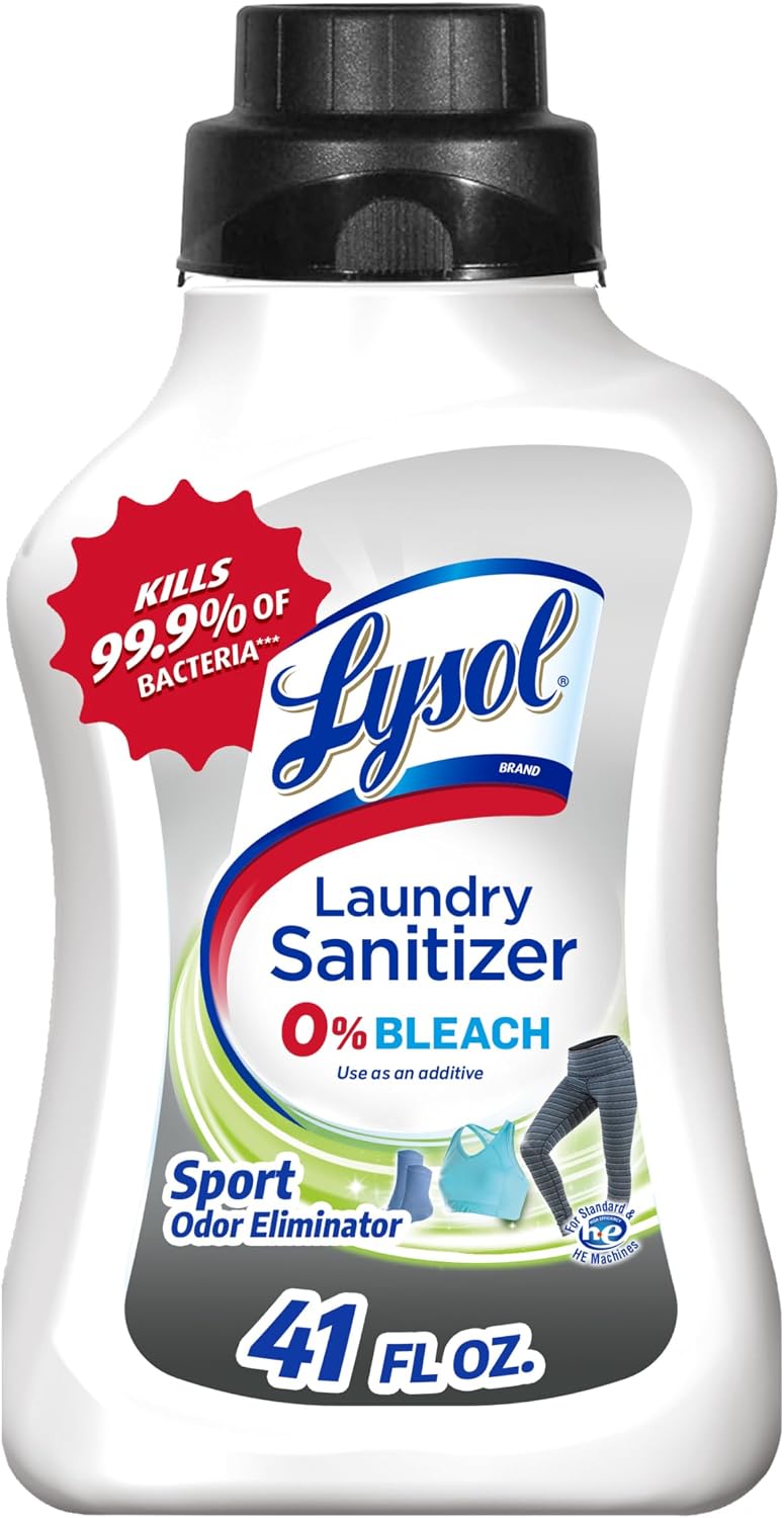Amazon.com: Lysol Sport Laundry Sanitizer Additive, Sanitizing Liquid ...