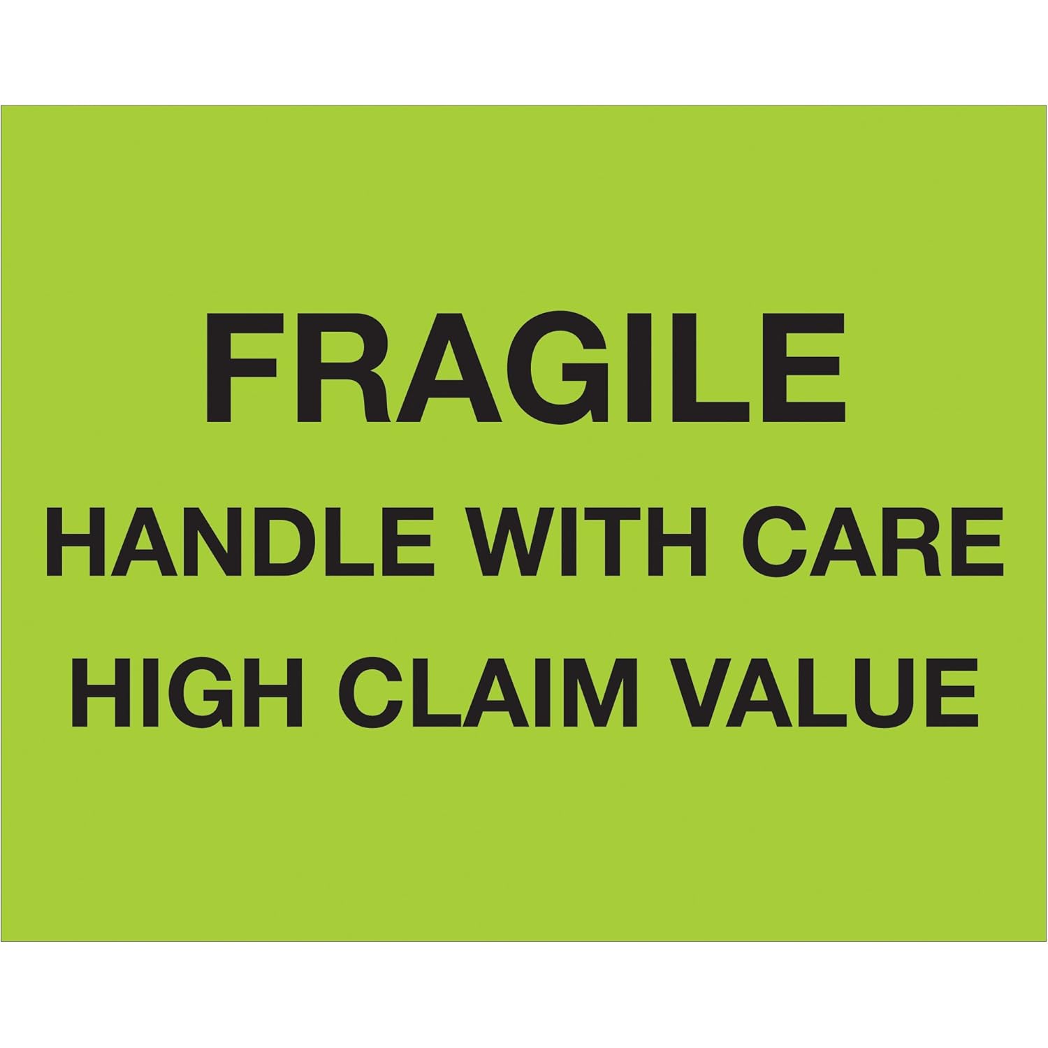 Amazon.com: Discount Tag & Label "Fragile Handle with Care - High Claim ...