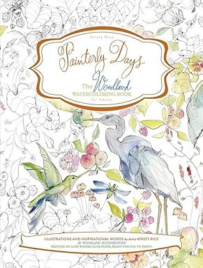 Amazon.com: Painterly Days: The Woodland Watercoloring Book for Adults ...