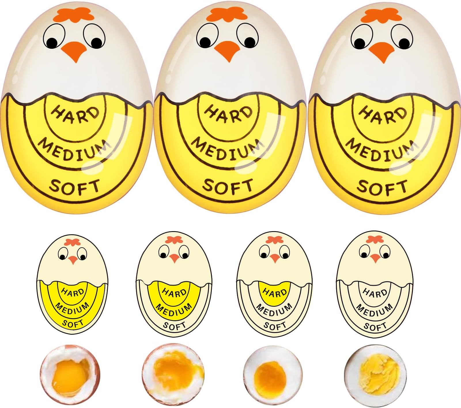 Amazon.com: Mevis Line Egg Timer for Boiling Eggs, Egg Timer That ...