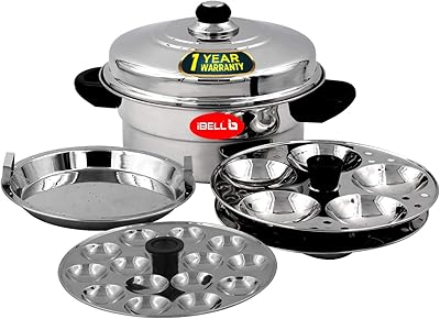 Amazon.com: PANCA Idli Maker Stainless Steel Idli Cooker, Idli Steamer ...