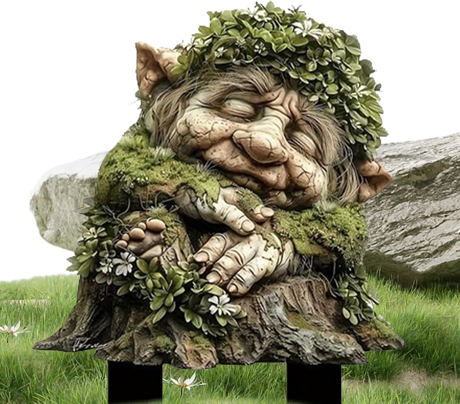 Tree Man Fairy Earth Goddess Garden Statue Stakes, Fairy Garden Stakes ...