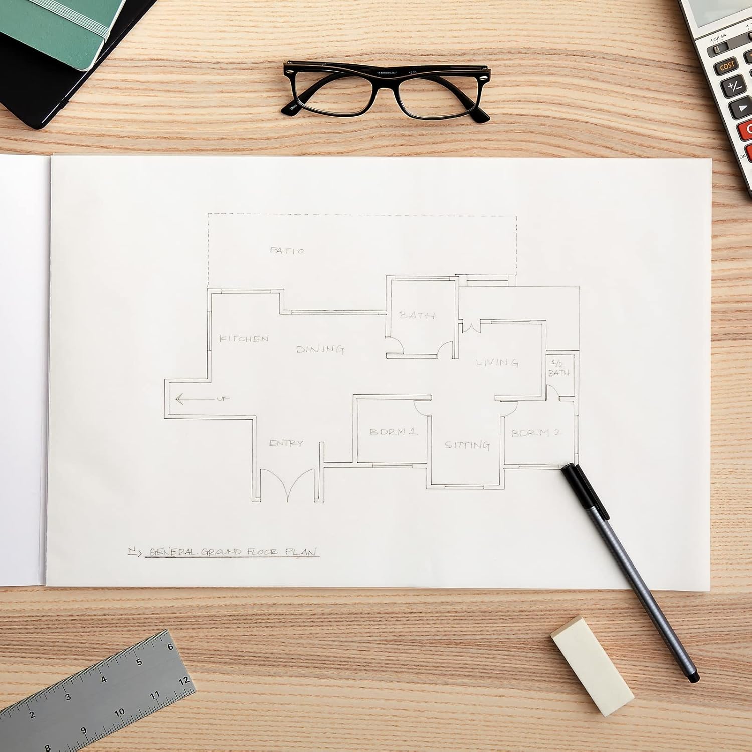 50 hojas de papel de calco para dibujo, vitela translúcida de 11 x 17 ...