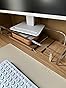 AboveTEK Premium Acrylic Monitor Stand, Large Size Monitor Riser/Clear ...