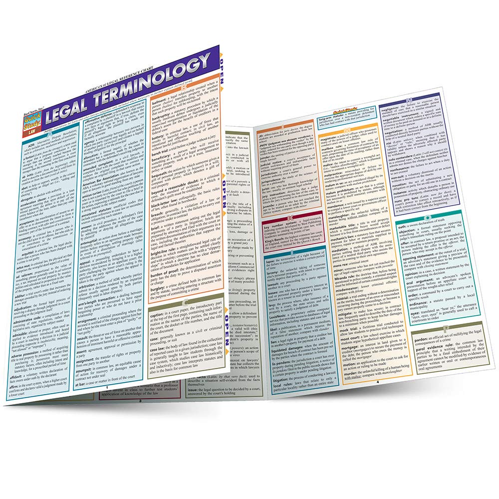Amazon | Legal Terminology Quick Reference Guide (Quick Study: Law ...