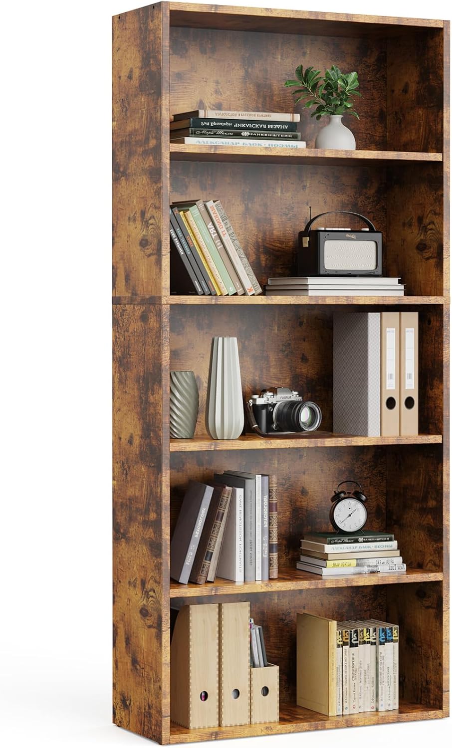 Amazon.com: Bookshelves and Bookcases Floor Standing 5 Tiers Display ...