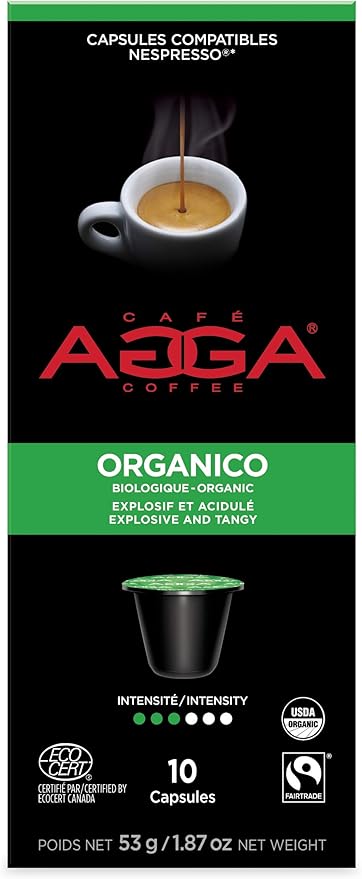 Café Agga, Espresso Organico, Fair Trade and Organic Coffee, 60 ...