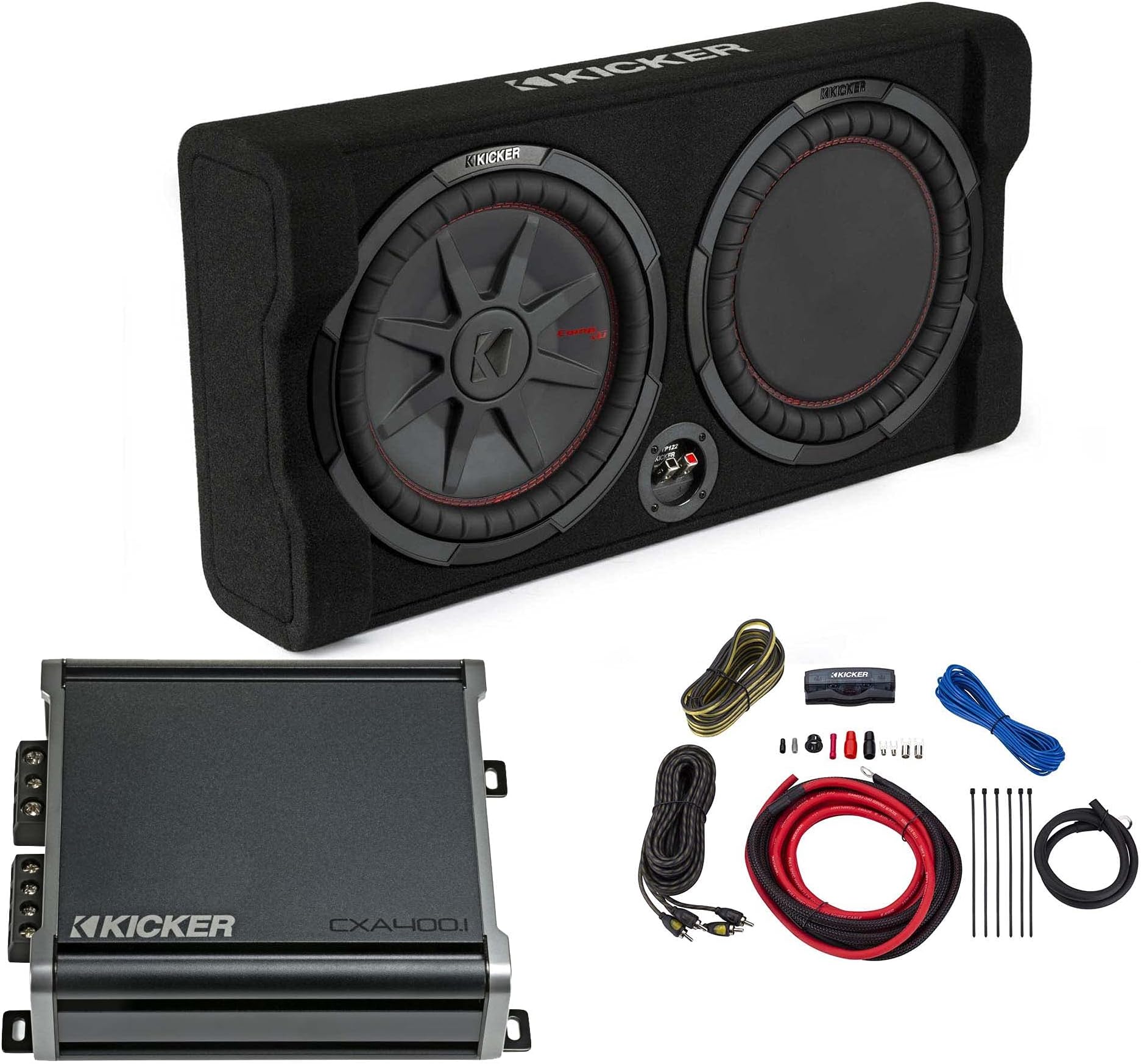 Amazon.com: Kicker 51PTRTP12 - TRTP 12" 500w Powered Down Firing Loaded ...