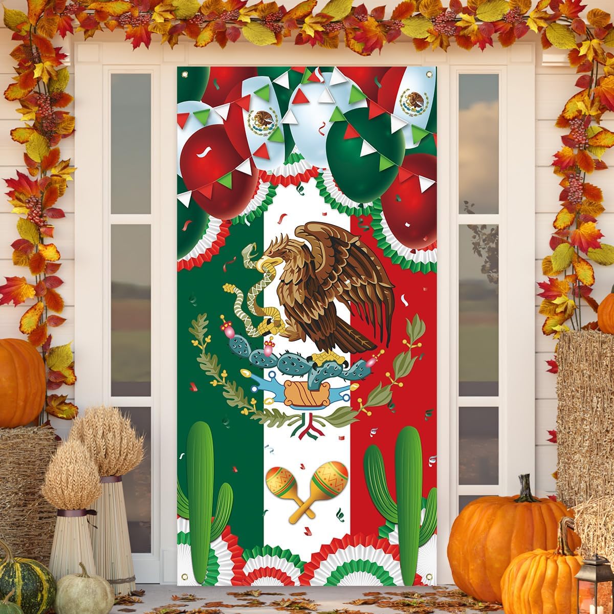 Amazon.com: Mexican Independence Day Decorations Mexican Door Cover ...