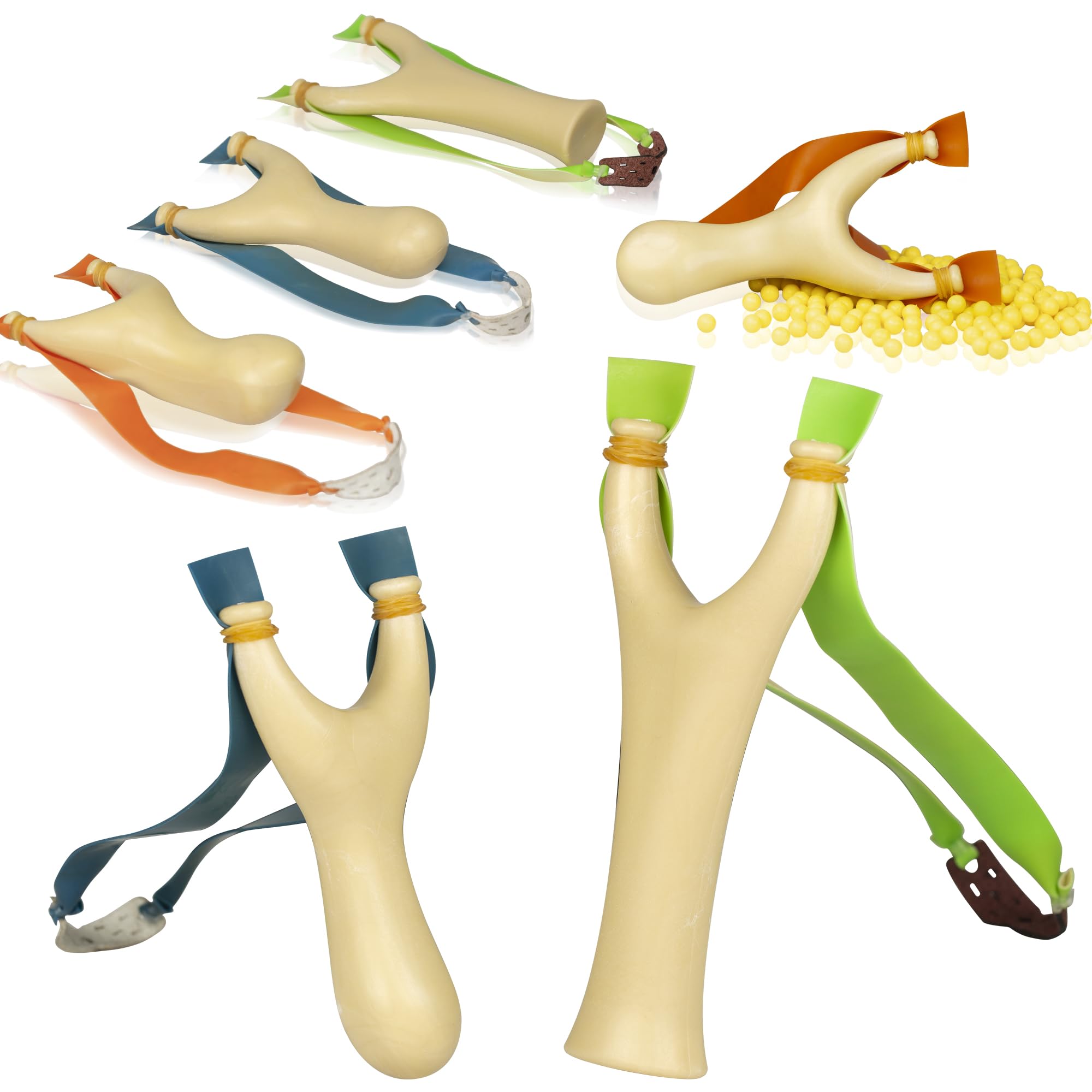 Amazon.com: PROLOSO 10PCS Novelty Slingshot Kids Toy Sling Shot with ...