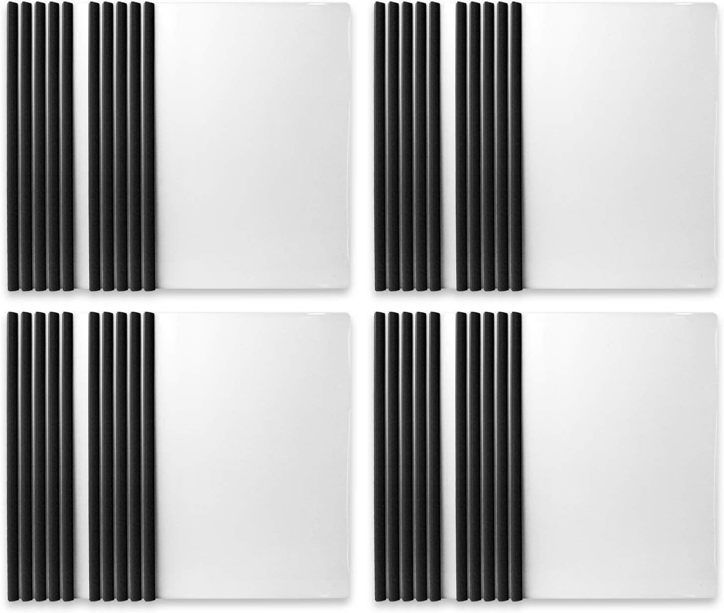 Amazon.com : File Folder Clear Sliding Bar Report Covers with U-Type ...