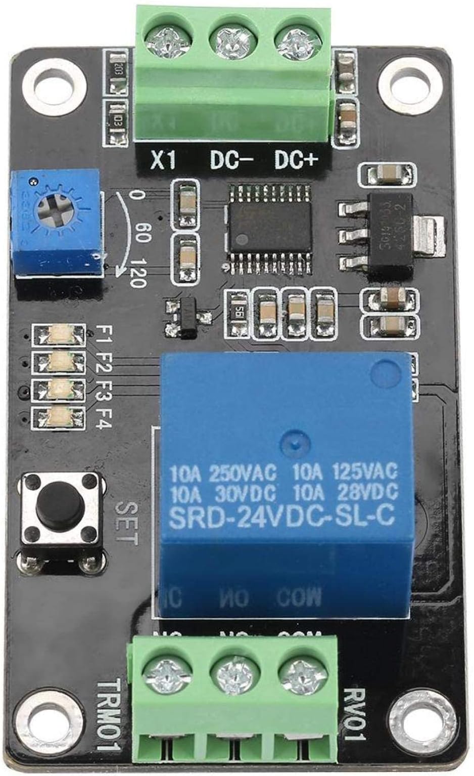 Amazon.com: DC 5V/12V/24V Delay Timer Relay, Self-Locking Delay On Off Time Switch Super 555 ...