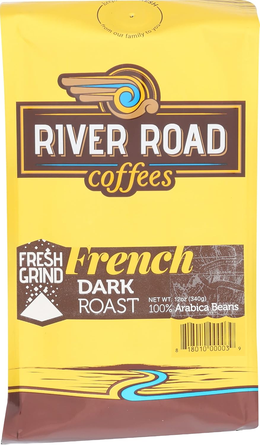 Amazon.com : RIVER ROAD COFFEE French Roast Coffee, 12 OZ : Grocery ...