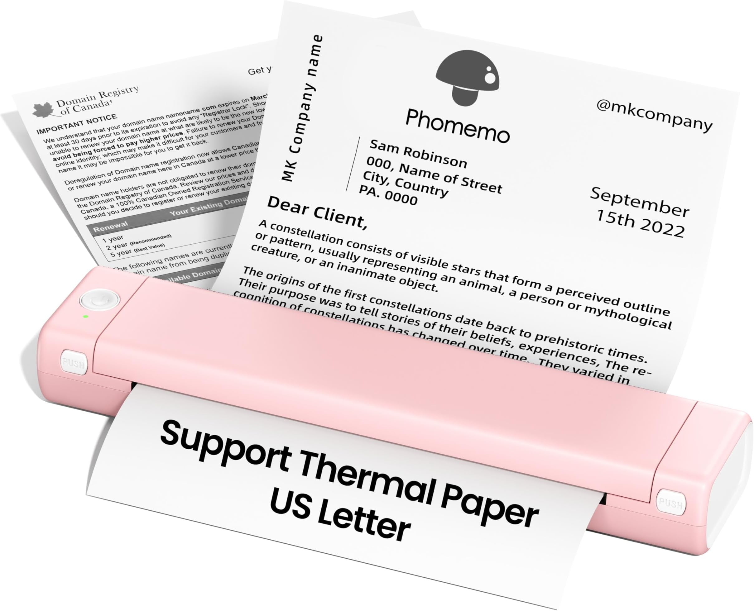 Amazon.com: Phomemo Portable Printer, Inkless Bluetooth Wireless M832 ...