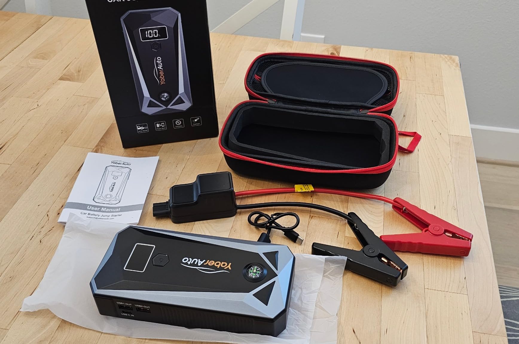 $17/mo - Finance YaberAuto 5000A Car Battery Jump Starter for Up to All ...