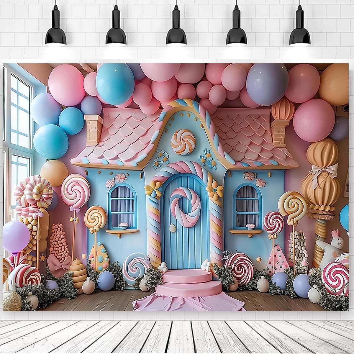 Photo Backdrop For Candy Themed Party