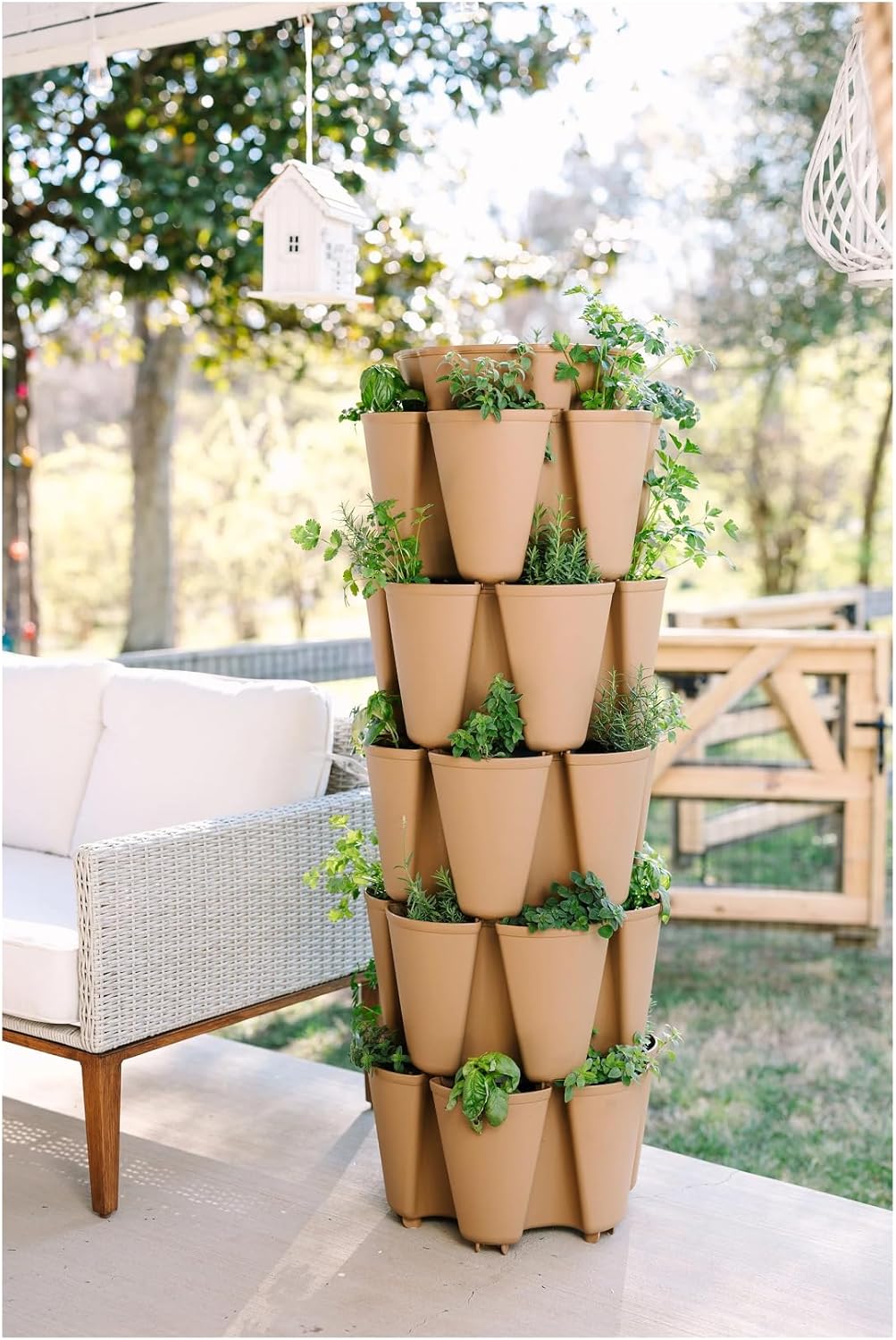 Amazon.com: 5 Tier Original Vertical Planter, Large 5 Tier Vertical ...