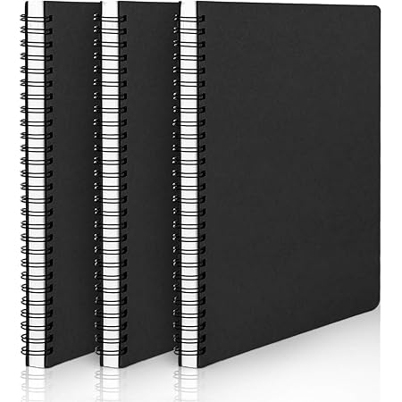 Amazon.com : YUREE Notebook Spiral Journal Lined, A5, 100gsm Thick ...