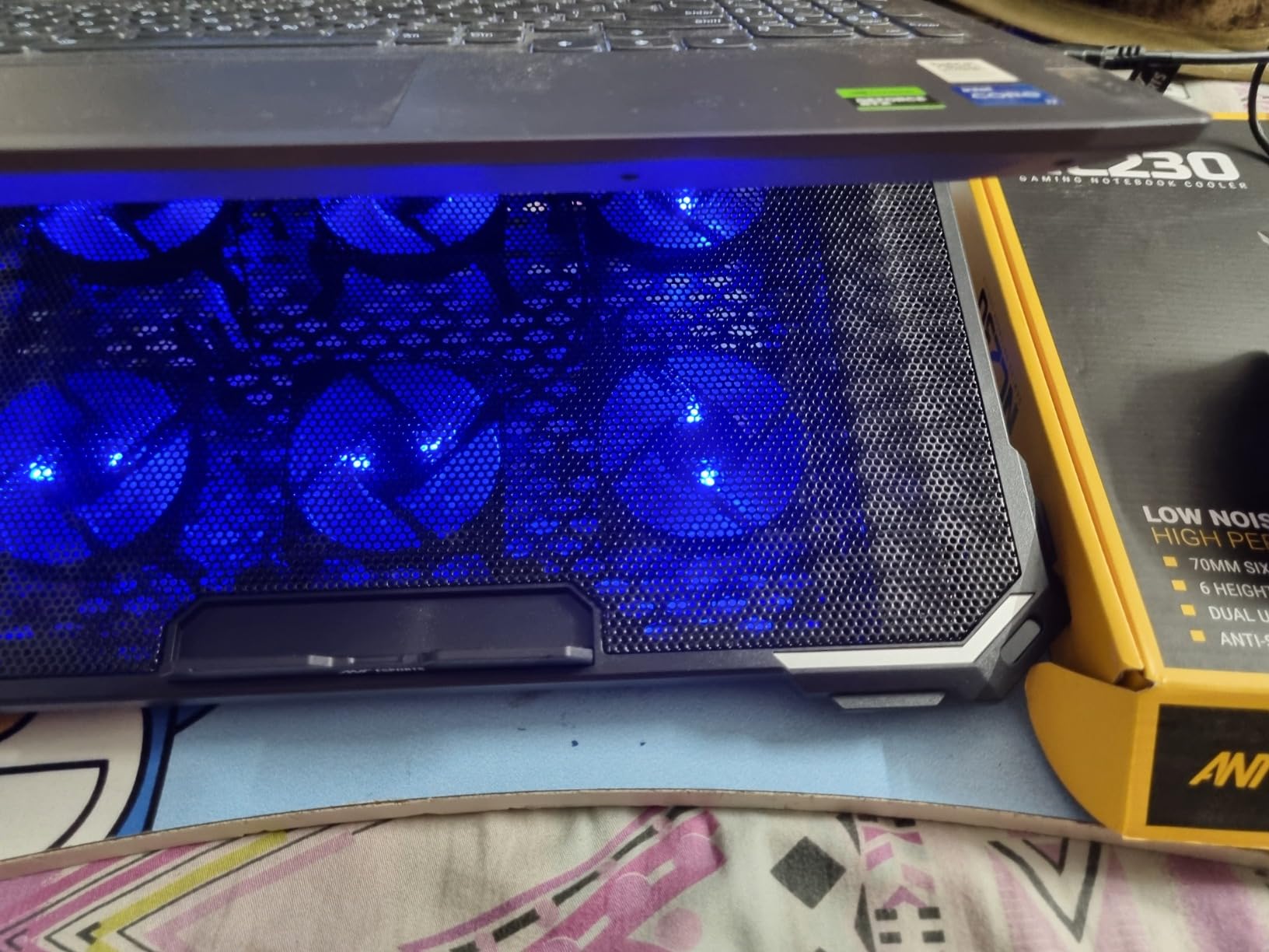 Ant Esports NC230 RGB Gaming Notebook Cooler, 10" - 17" + Gaming Laptop ...