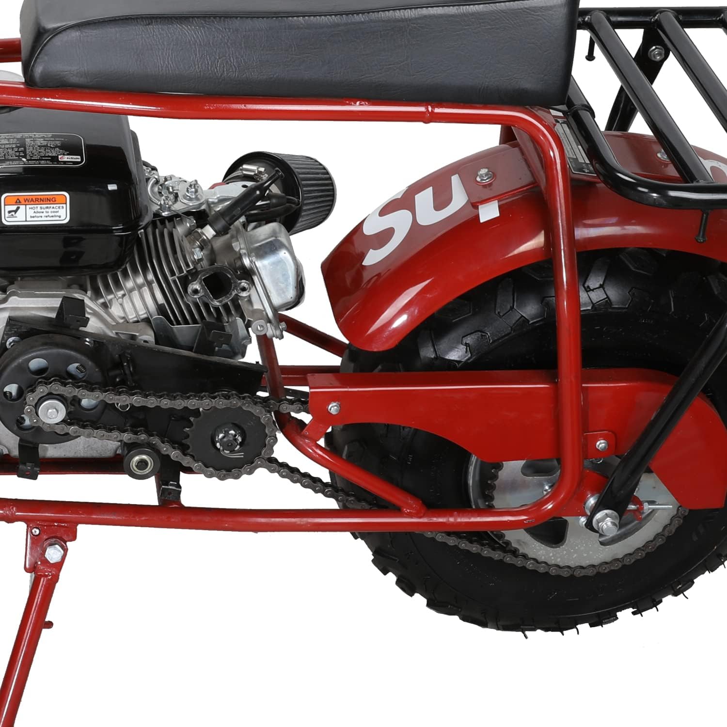 YOXUFA Cadena trasera 420 de 90 eslabones para Coleman Mini Bike CT200U ...