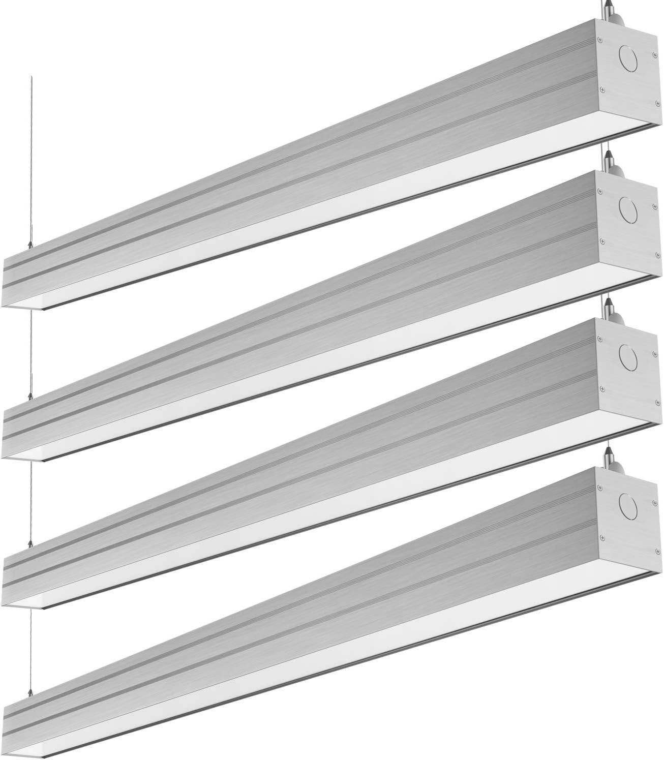 LED Architectural Suspended Linear Channel Light Linkable, 4FT 40W ...