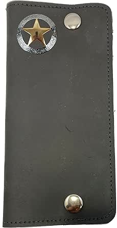 Custom Texas Ranger Long Black Chain Wallet. MADE IN USA at Amazon Men ...