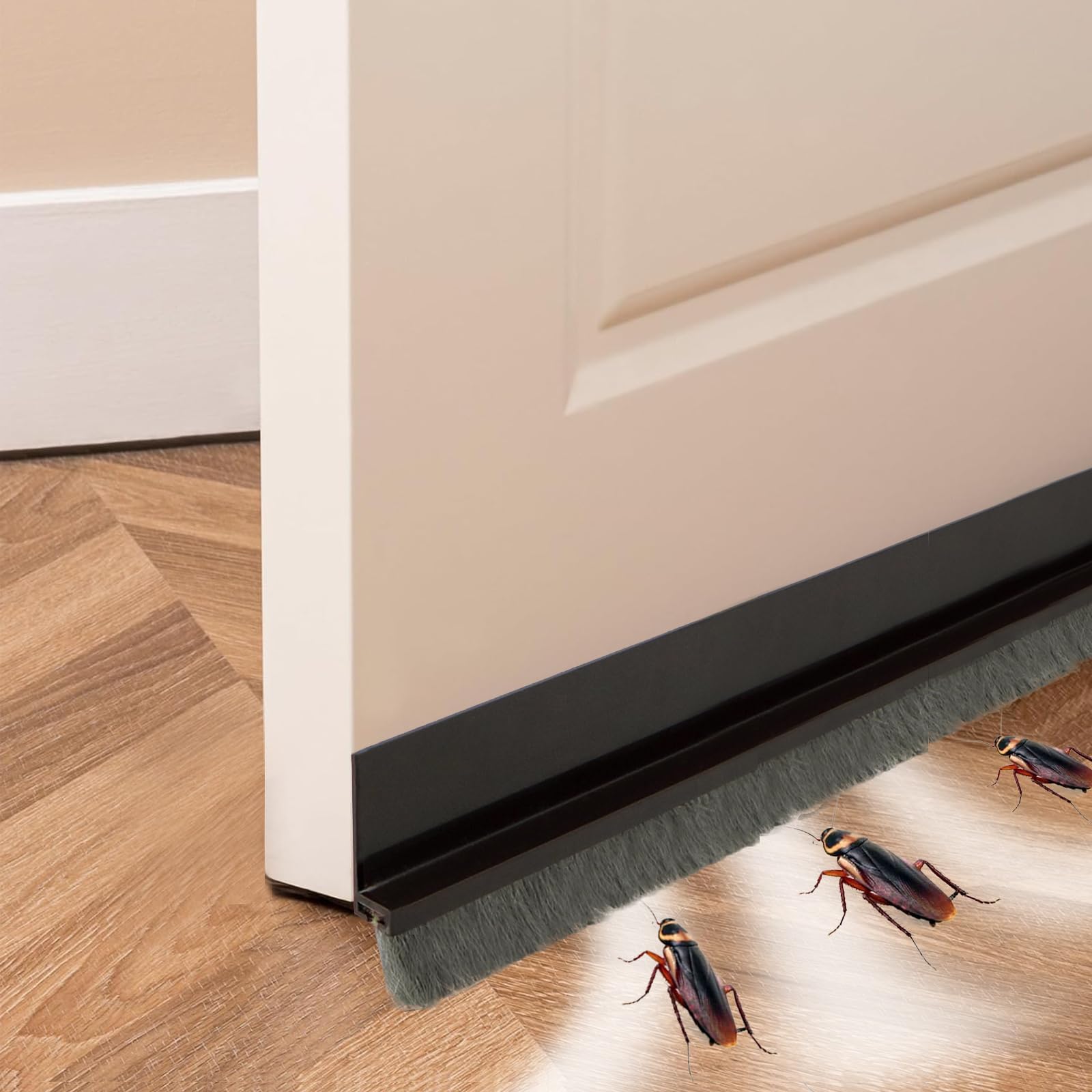 Amazon.com: Door Draft Stopper Bottom Seal - 39" with Brush Rubber ...