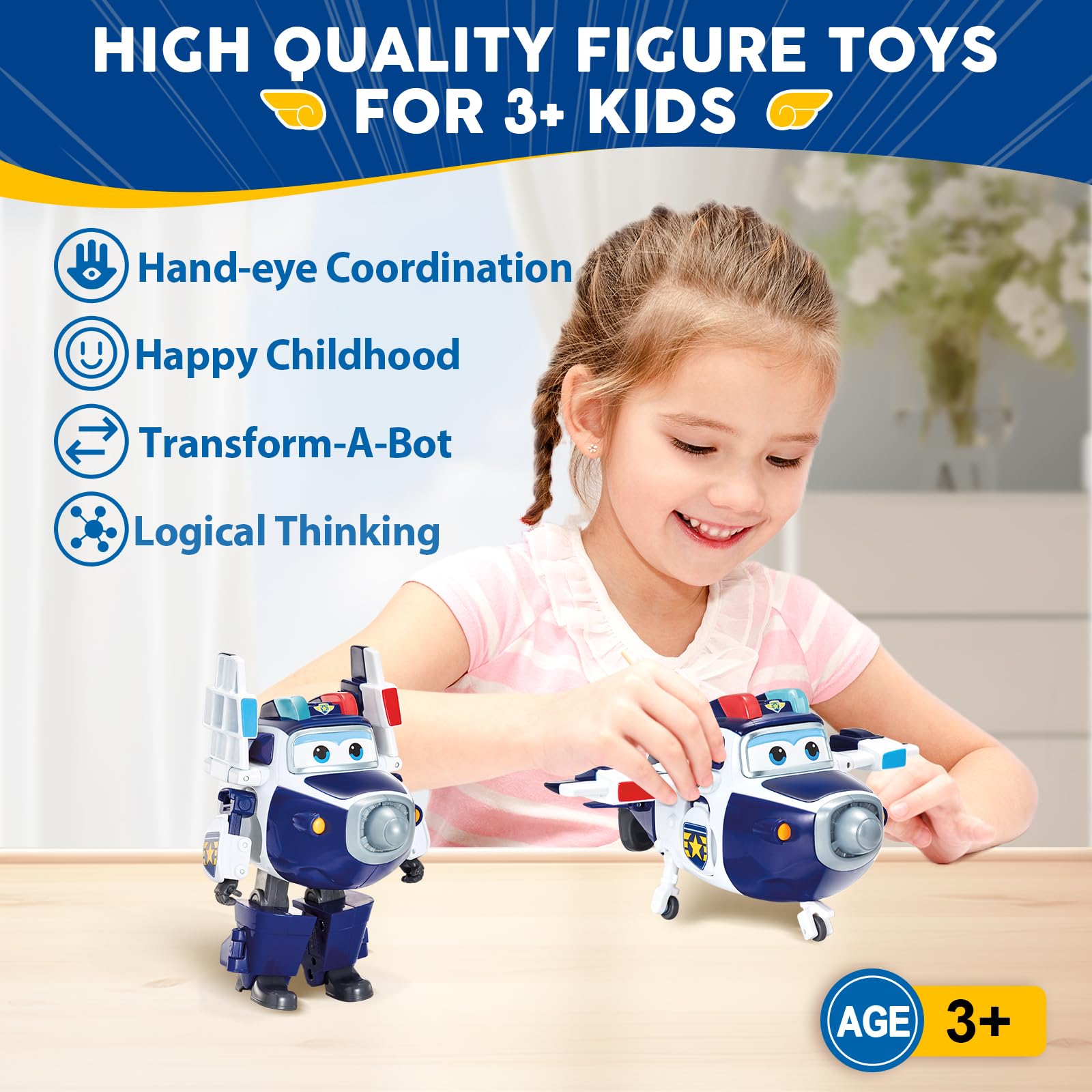Snapklik.com : Super Wings 5" Transforming Supercharged Paul Airplane ...