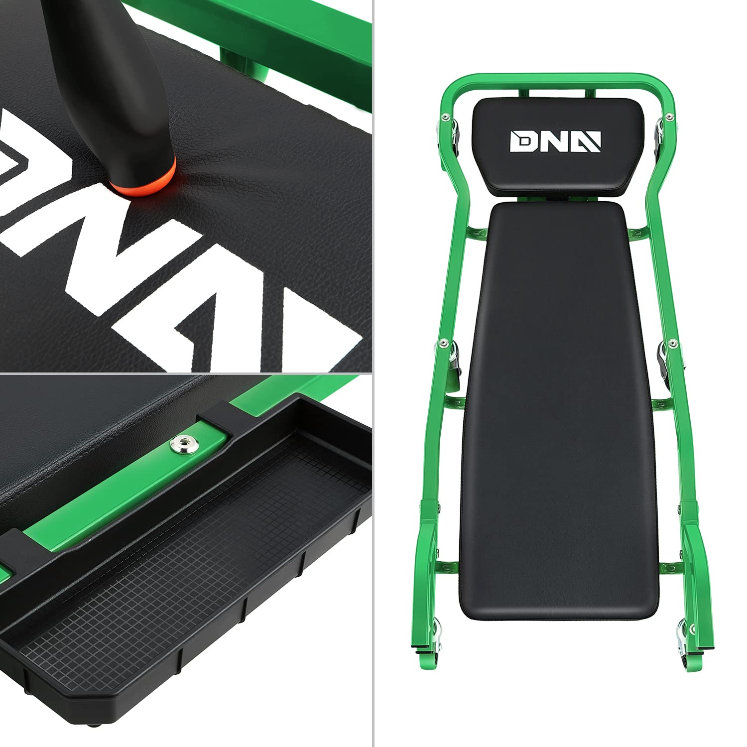 DNA Motoring TOOLS-00273 Rolling Car Creeper With 3-leves