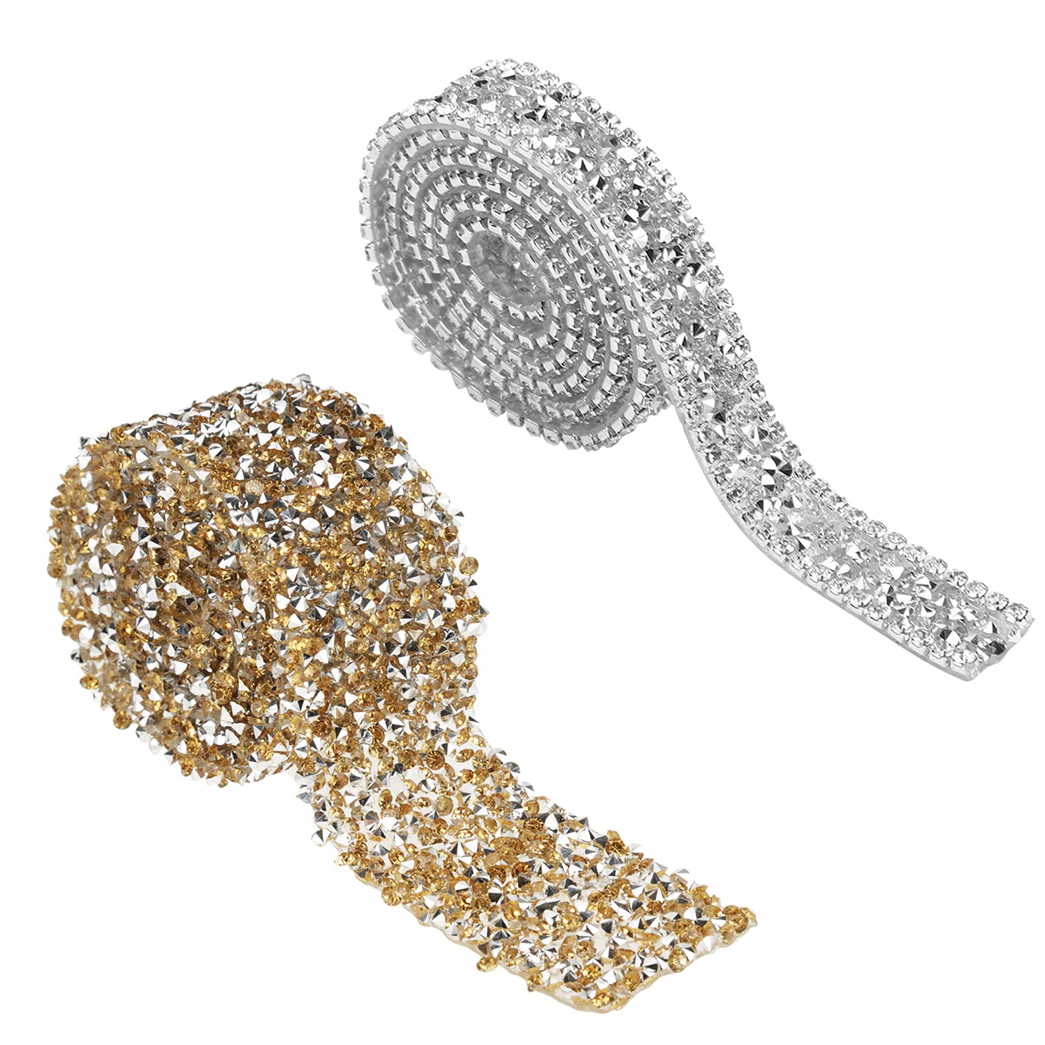 Amazon.com: Rhinestone Ribbon Trim,Diamond Mesh Wrap Roll Sparkle ...