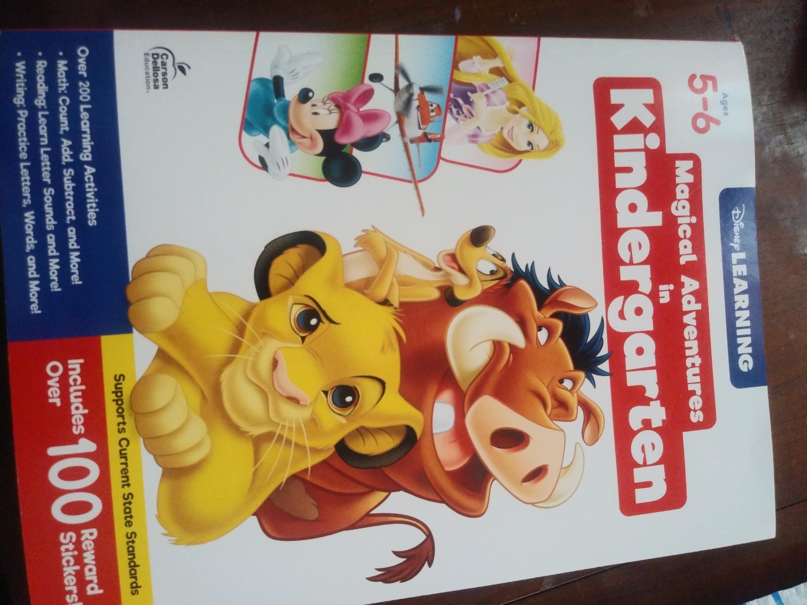 Disney Learning Magical Adventures in Kindergarten Workbooks, Math ...