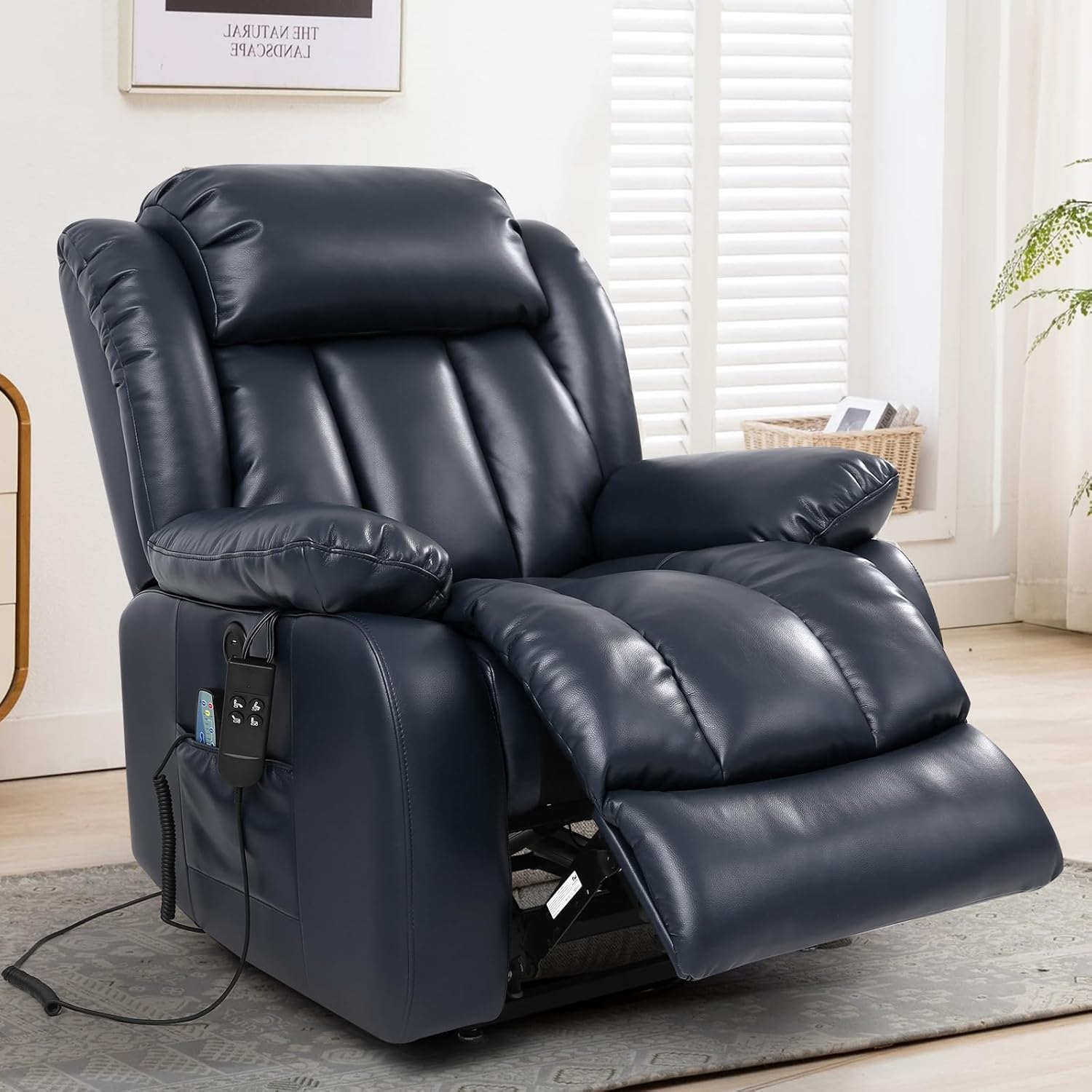 Amazon.com: MAEVIS Power Recliner Chair, Lay Flat Sleeping Lift Chairs ...