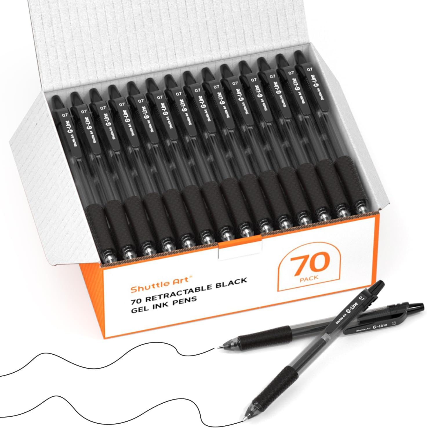 Amazon.com: Gel Pens, 30 Pack Black Gel Pen Fine Point, Retractable Gel ...
