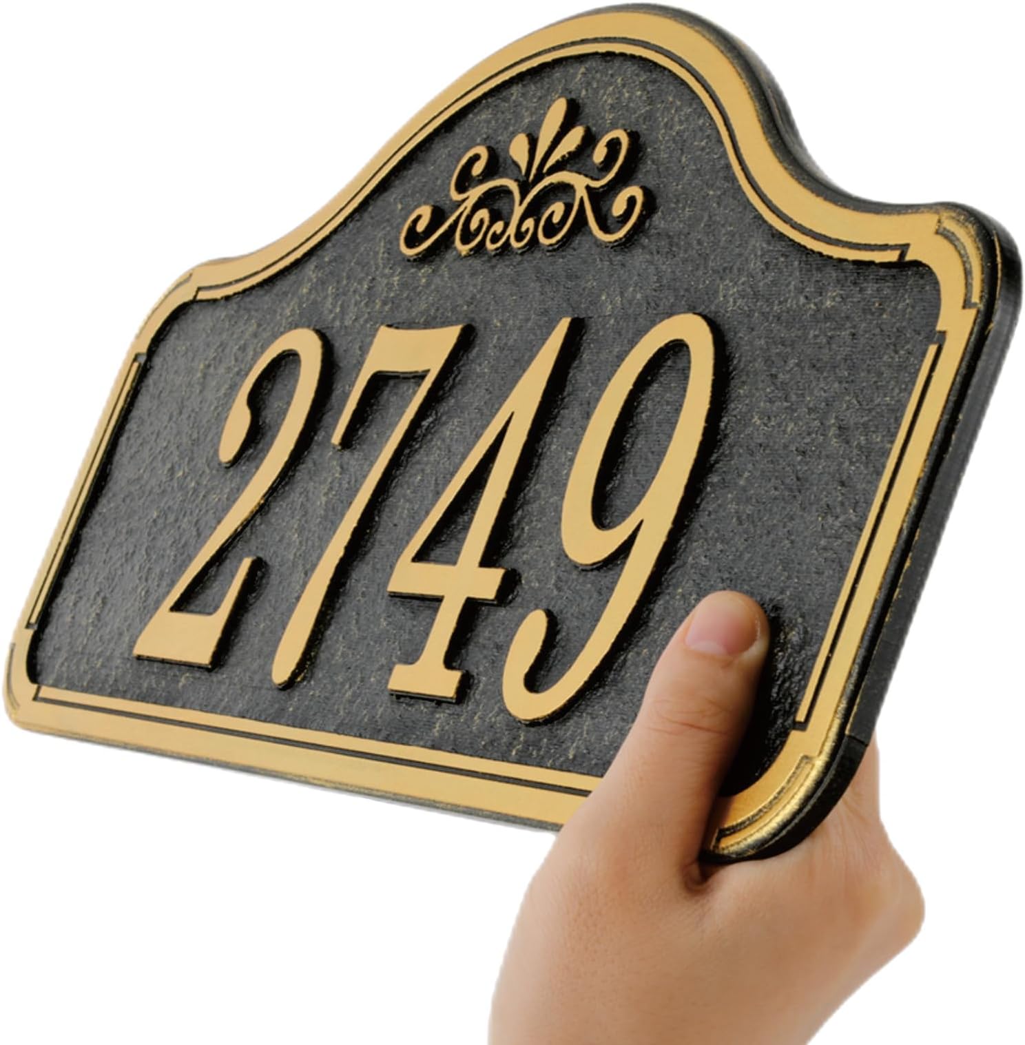 Amazon.com: Personalized Address Plaque Sign Cast Metal - Custom House ...