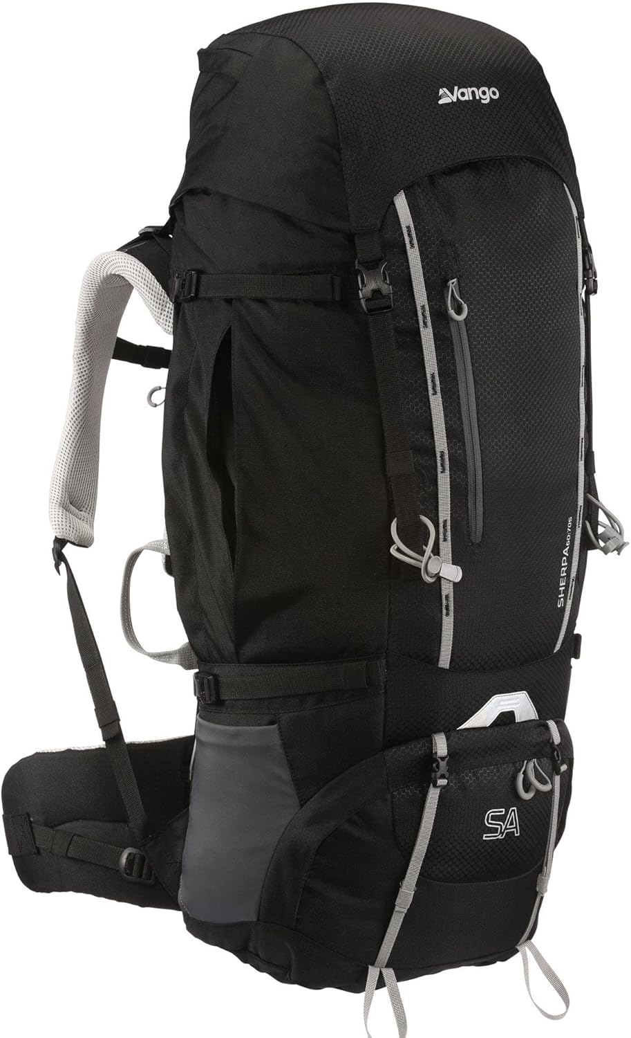 Vango Sherpa 60+70S Rucksack Shadow Black : Amazon.co.uk: Sports & Outdoors