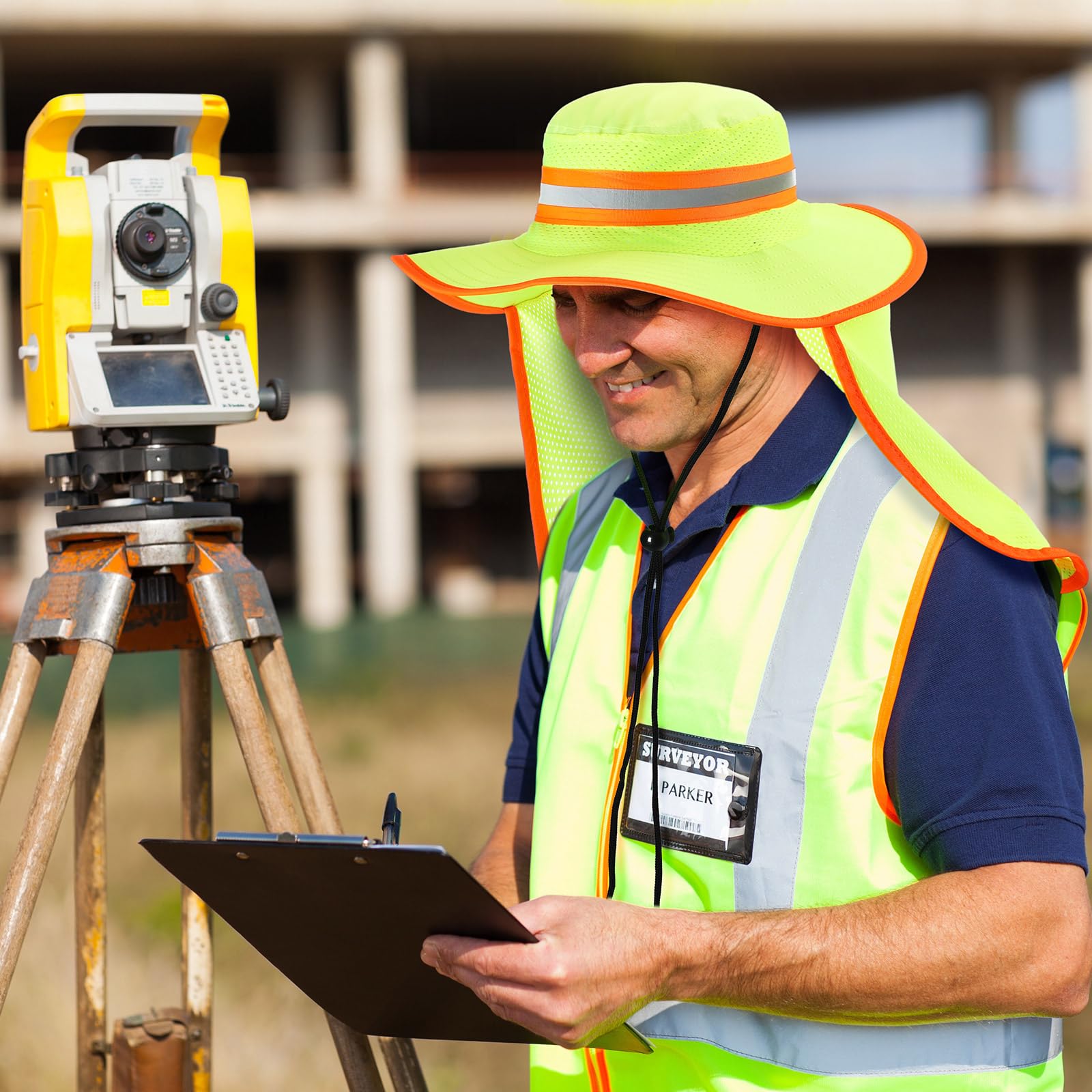 Jexine 15 Packs Hi Visibility Reflective Bucket Cap, Adjustable Boonie ...