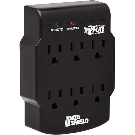 Amazon.com: Tripp Lite 6 Outlet Surge Protector Power Strip, Direct ...