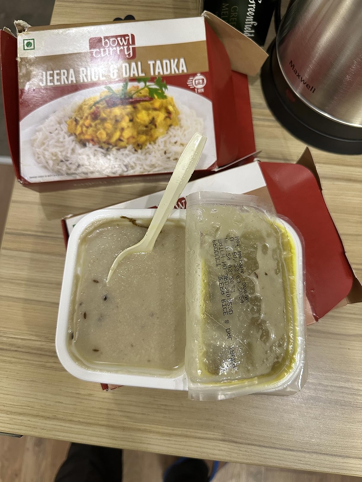 Bowl Curry Jeera Rice & Dal Tadaka | Ready to Eat | 300gm Serve 1 ...