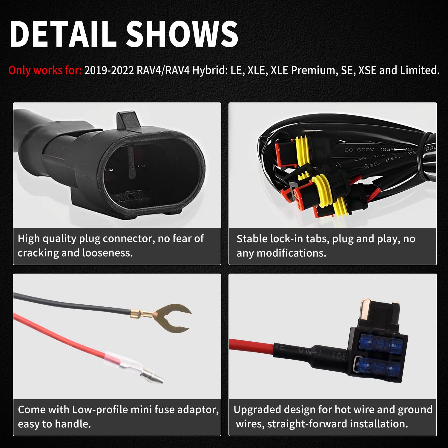 Snapklik.com : AUXLIGHT Upgraded RAV4 Grille Lights Accessories 2019 ...