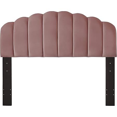 Amazon.com: 24KF Velvet Upholstered Tufted Queen Headboard Full ...