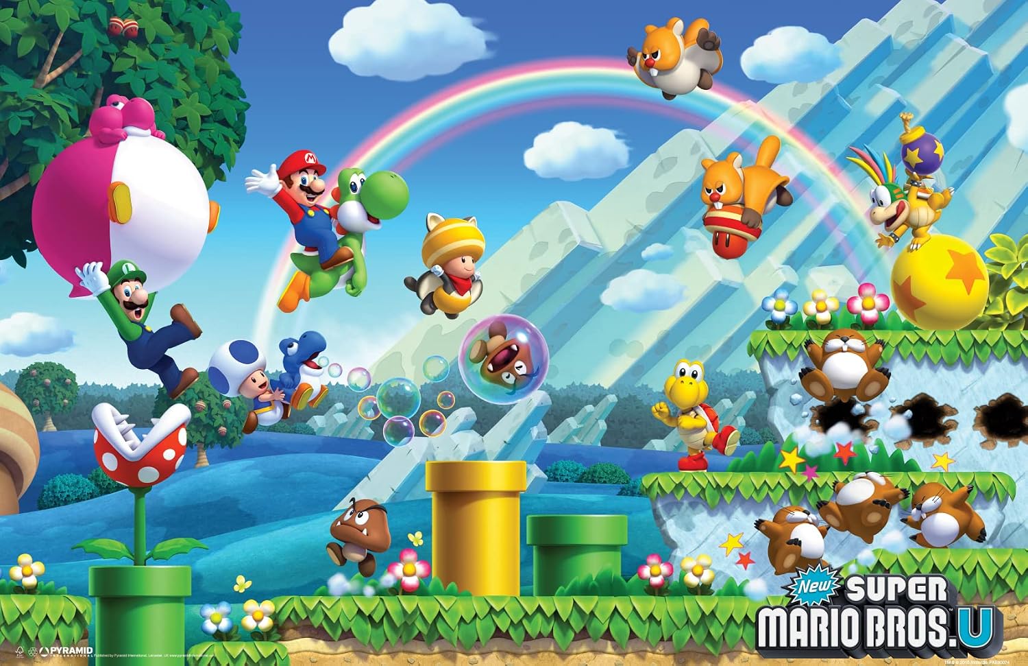 Amazon.com: Pyramid America Super Mario Poster - Mario Bros Level - 11 ...