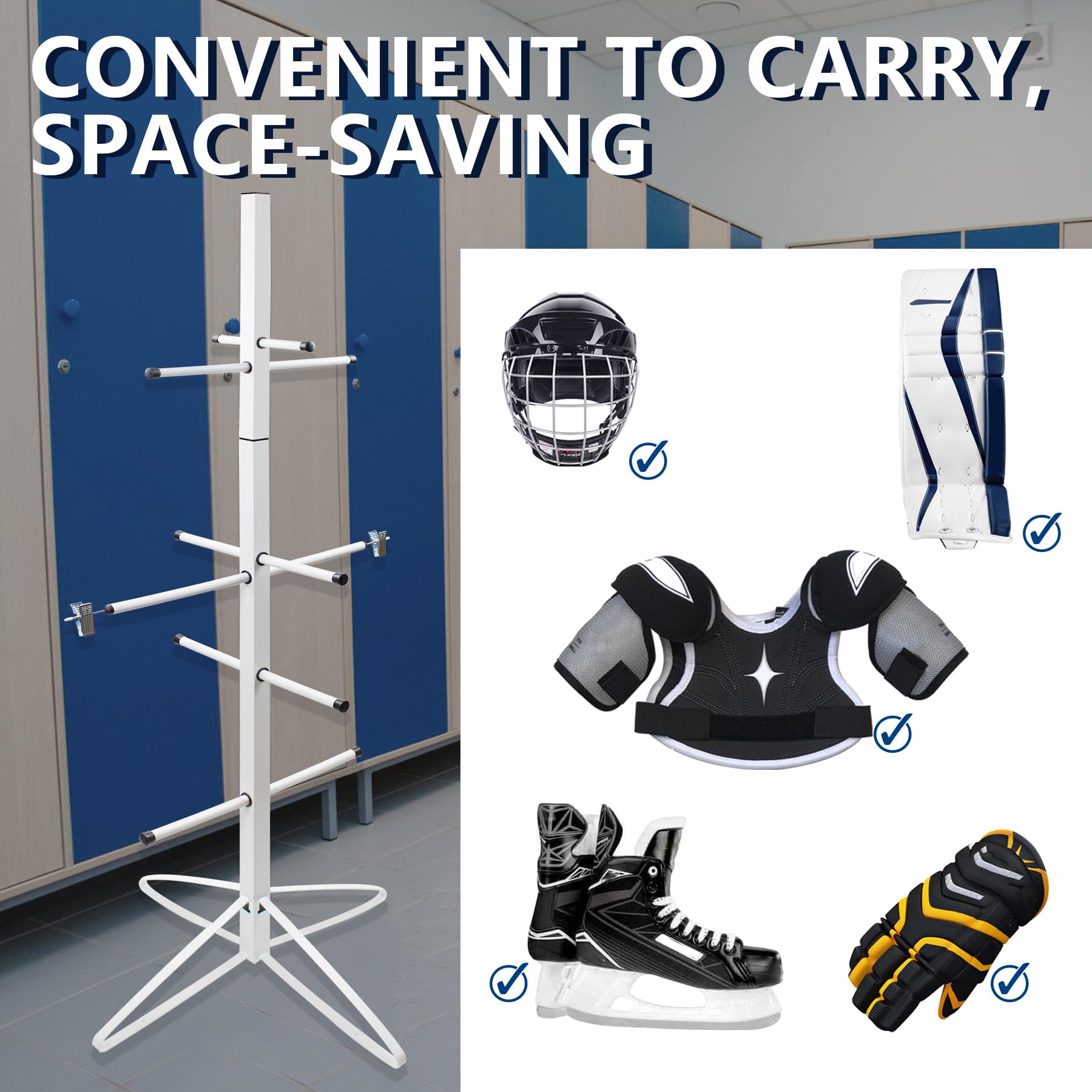 Snapklik.com : Hockey Equipment Dryer Rack Hockey Gear Drying Rack ...