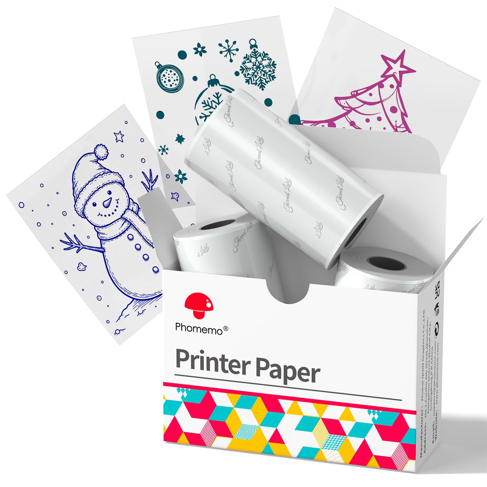 Amazon.com : Phomemo Sticker Paper- Transparent Thermal Paper for M02 ...