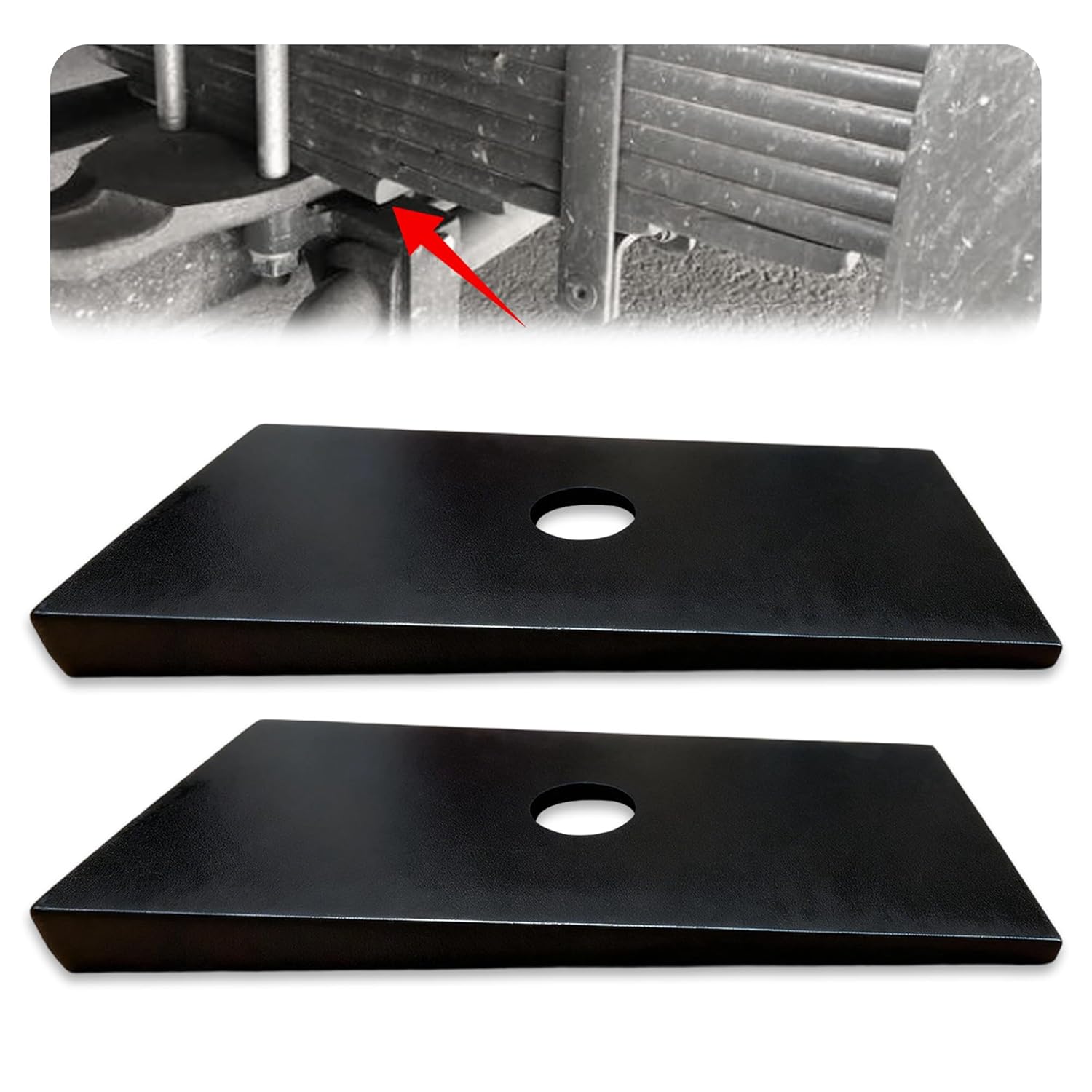 2.5 Degree Pinion Angle Shims - 2 Pack, Universal Suspension Axle Shims ...