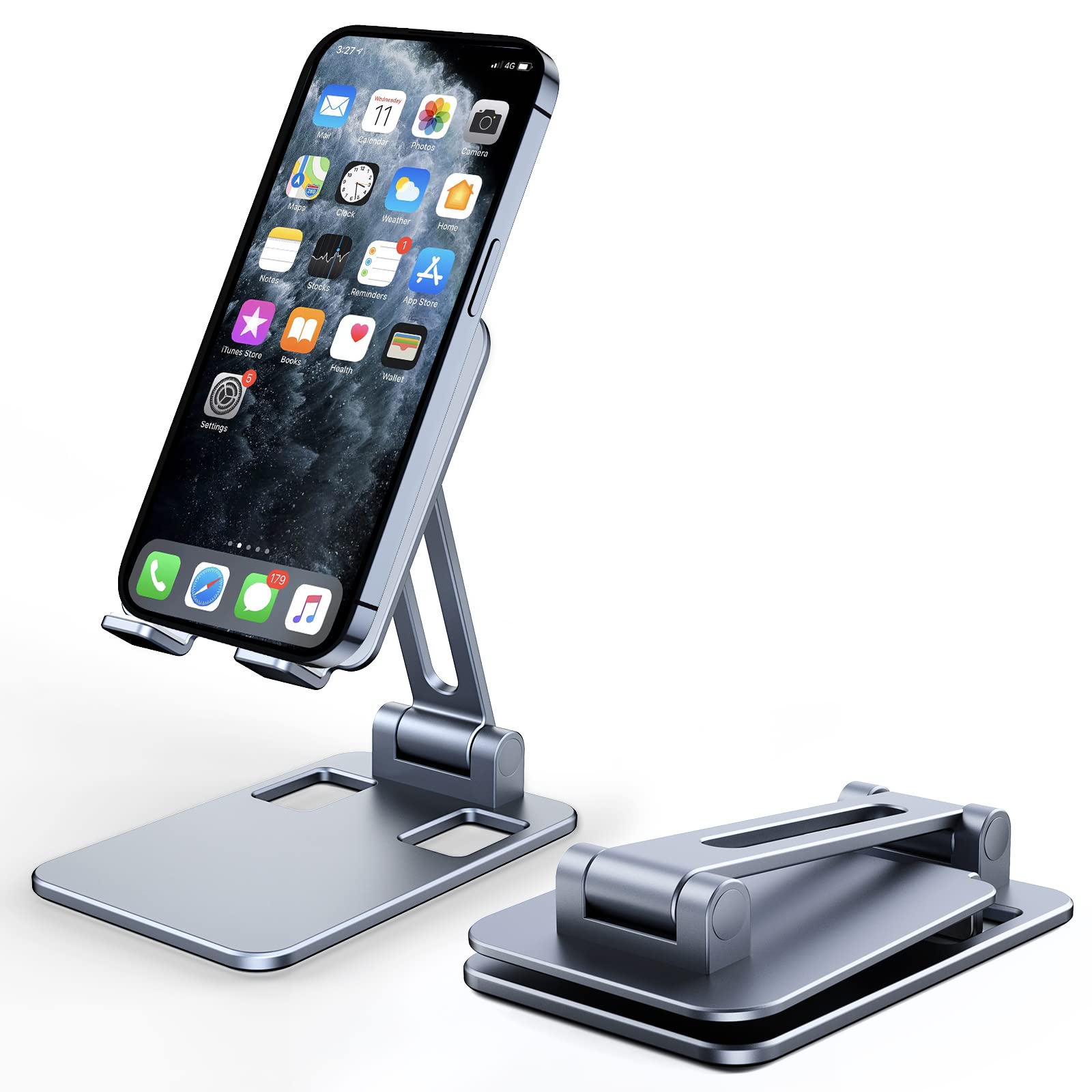 avakot Phone Stand, Portable Mobile Phone Stand, Aluminum Adjustable ...