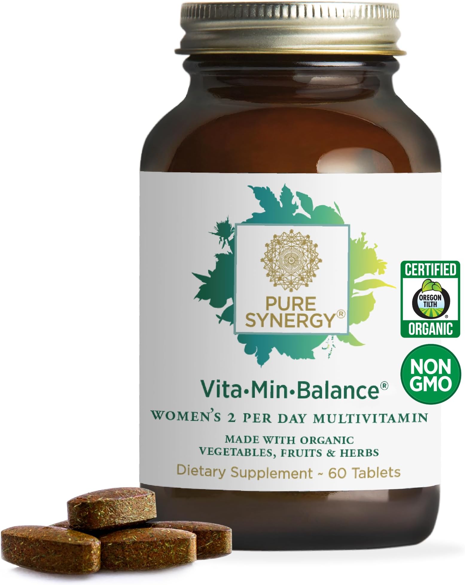 Amazon.com: Vegan Whole Food Multivitamin & Mineral - Vitamins A B1 B2 ...