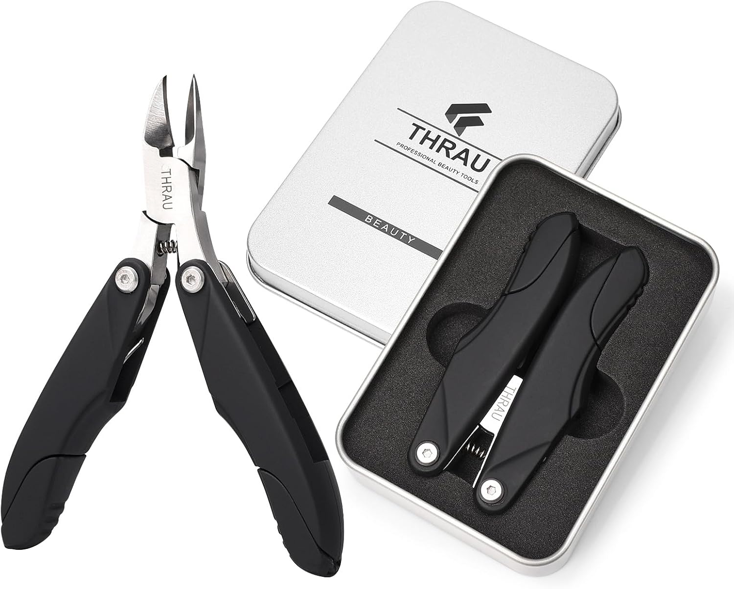 Amazon.com : THRAU Toenail Clipper, 3 in 1 Foldable Nail Clipper ...